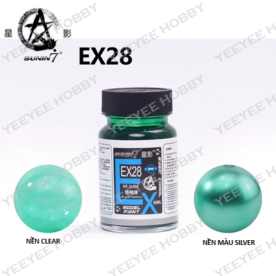 SƠN MÔ HÌNH SUNIN7 - EX SERIES MÀU CƠ BẢN / KIM LOẠI / CLEAR COLOR 60ML ...