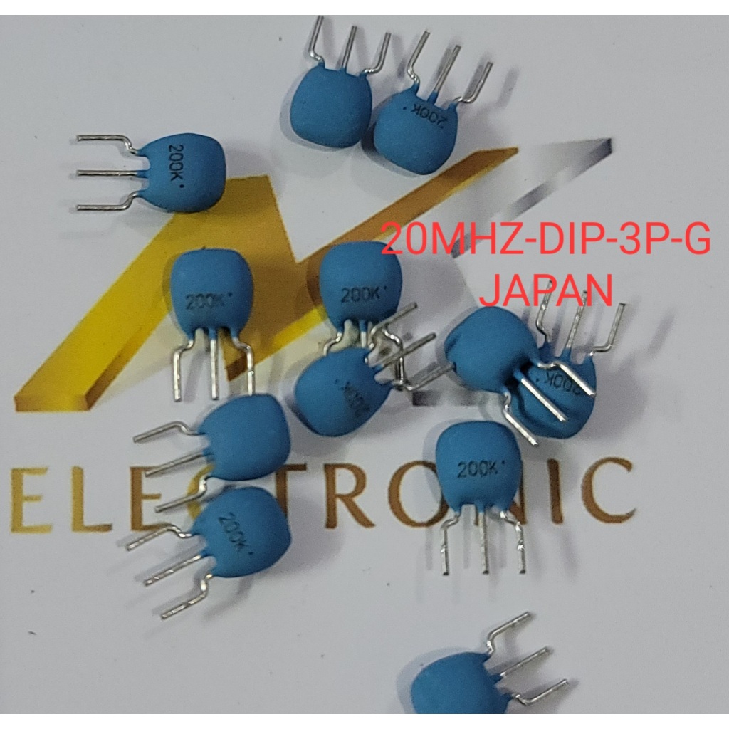 ( Combo 3 con ) Thạch Anh 20MHZ 20.000MHZ DIP-3P thạch anh gốm 3 chân hàng nhật bản (JAPAN) chất ...