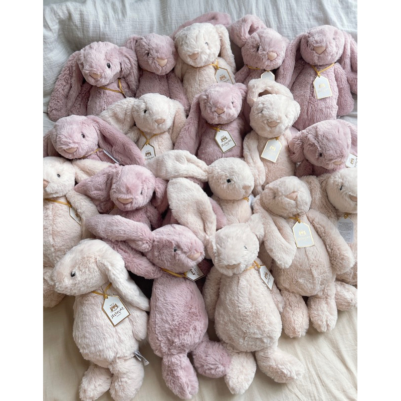 Jellycat Luxe Willow Rosa Bunny | Shopee Việt Nam