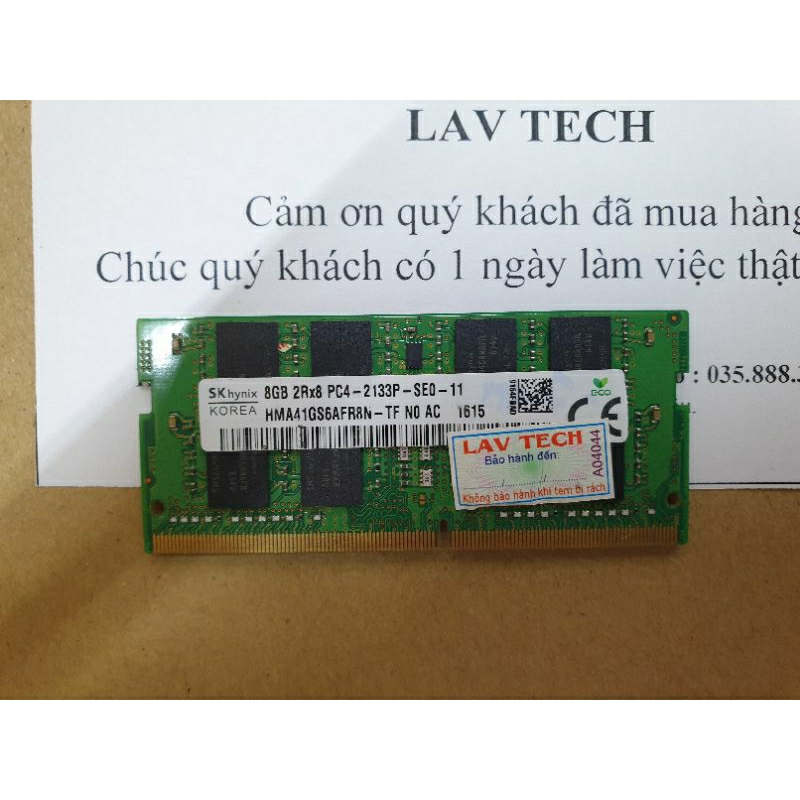 Ram Laptop DDR4 8GB Bus 2133P 2400T 2666V ( Hàng zin tháo máy) 8GB PC4 ...
