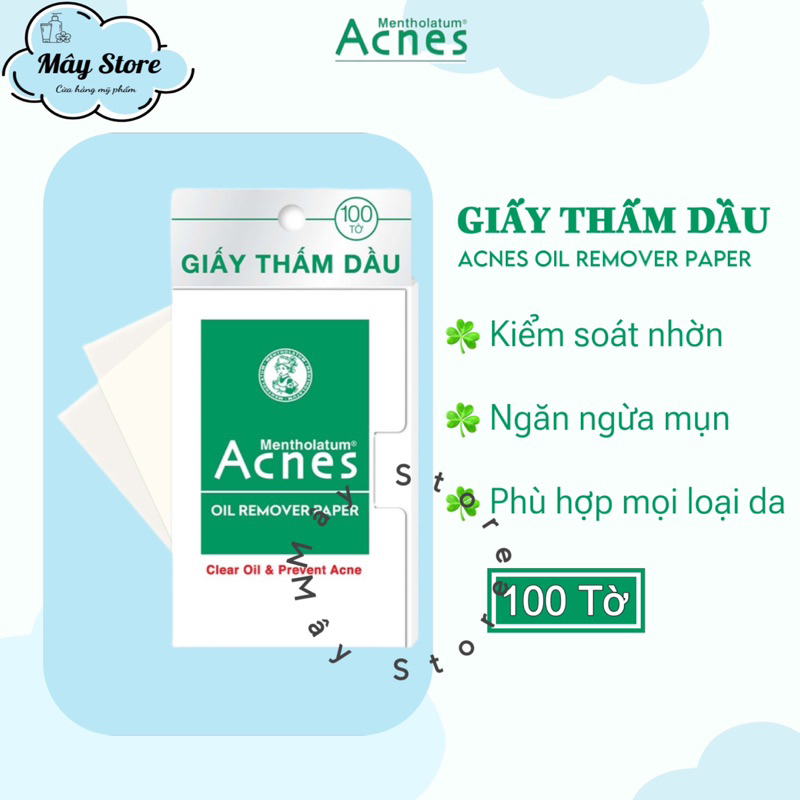 Giấy Thấm Dầu Acnes 100 tờ | Shopee Việt Nam