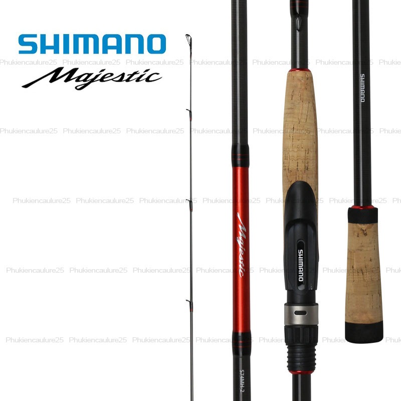 Cần câu lure chất lượng Shimano Majestic Phukiencaulure25 cần câu lure 2 khúc chất liệu carbon ...