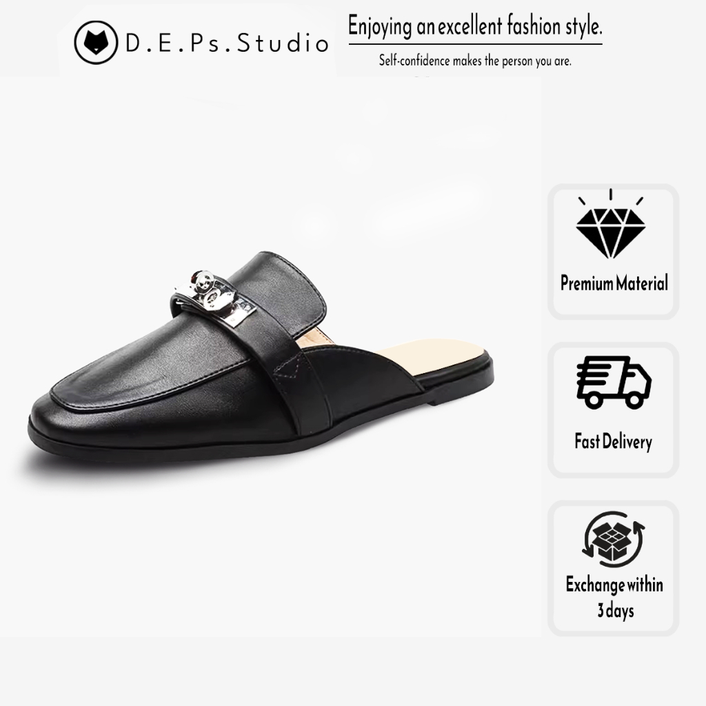 (CÓ SẴN) Giày sục nữ phong cách mules Pháp Mã GS01 đế 2-3cm chất liệu da cao cấp | Shopee Việt Nam