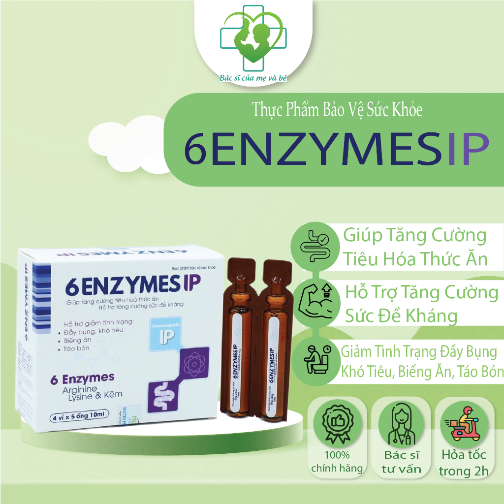 6 ENZYMES IP - Giúp tăng cường tiêu hóa thức ăn, tránh đầy bụng ...