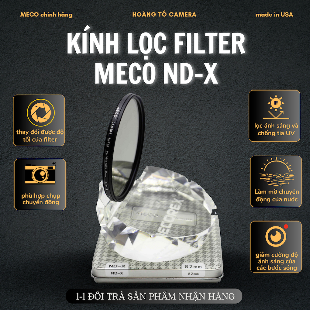 Kính Lọc Filter MECO NDX bảo vệ máy ảnh toàn diện - sản phẩm chính hãng cao cấp từ Mỹ | Shopee ...