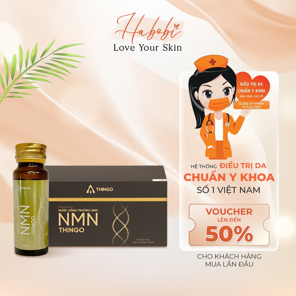 Nước uống NMN Nicotinamide mononucleotide từ Nhật Bản tái tạo tế bào trẻ hóa làn da tăng cường ...