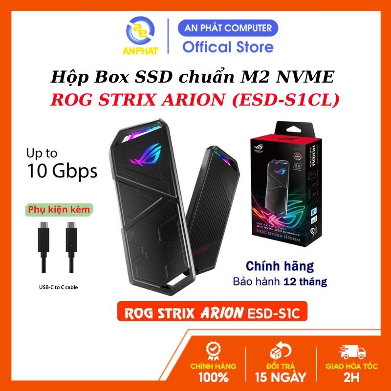 Box di động SSD ROG STRIX ARION Lite (ESD-S1CL) hỗ trợ M2 NVME- Bảo ...