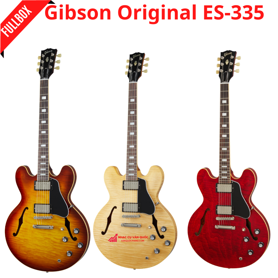 Đàn Guitar Điện Gibson Original ES-335 + Tặng Kèm Phụ Kiện | Shopee ...