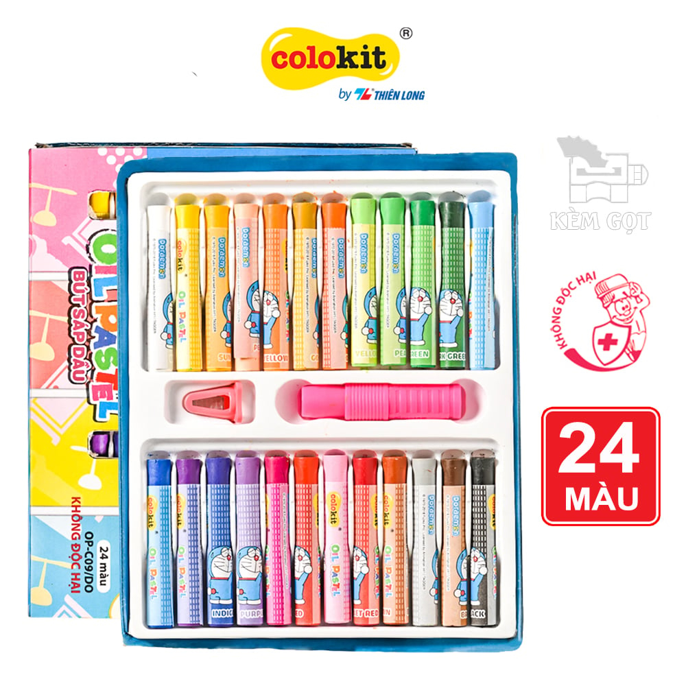 Bút sáp dầu Colokit Doraemon OP-C07/DO, OP-C08/DO , OP-C09/DO | Shopee ...