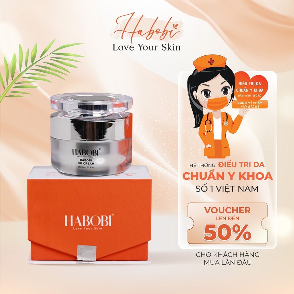 Kem dưỡng da mặt mờ nám da và tàn nhang, dưỡng da trắng sáng Habobi NM ...