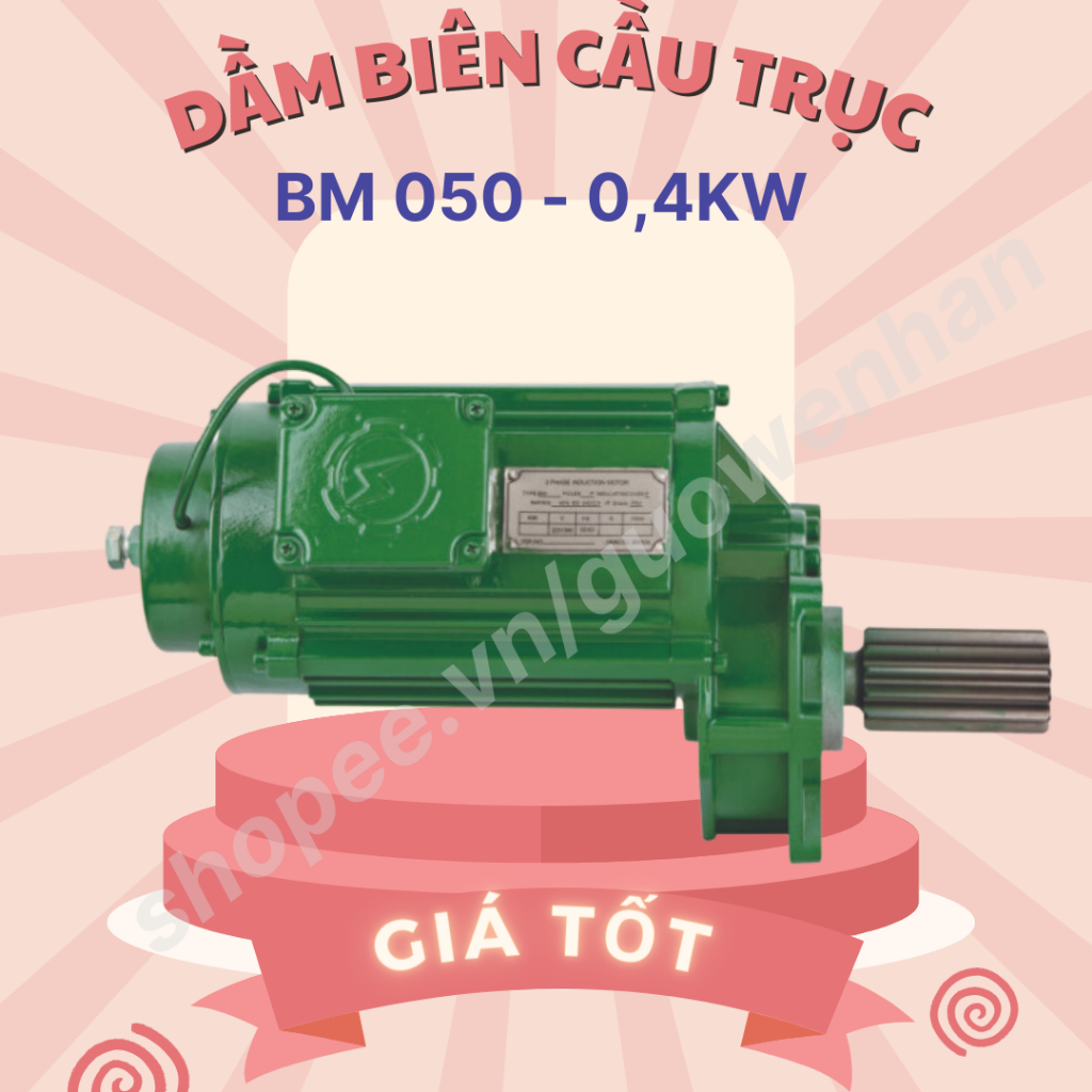 Động Cơ Dầm Biên, Động Cơ Liền Hộp Số Hãng Vitop, BM-050, 0,4Kw | Shopee Việt Nam