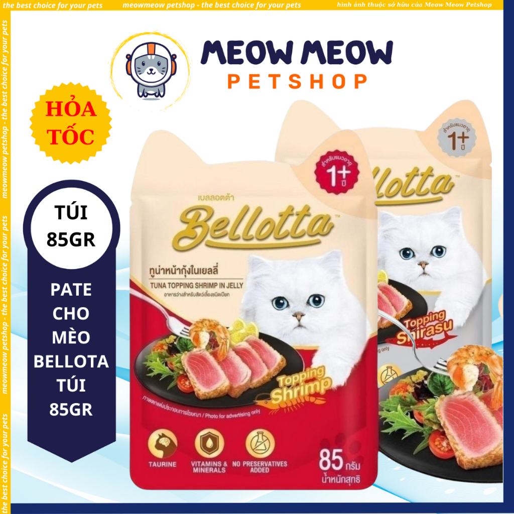 Pate cho mèo Bellotta Túi 85GR. Pate dinh dưỡng BELLOTTA dành cho mèo ...