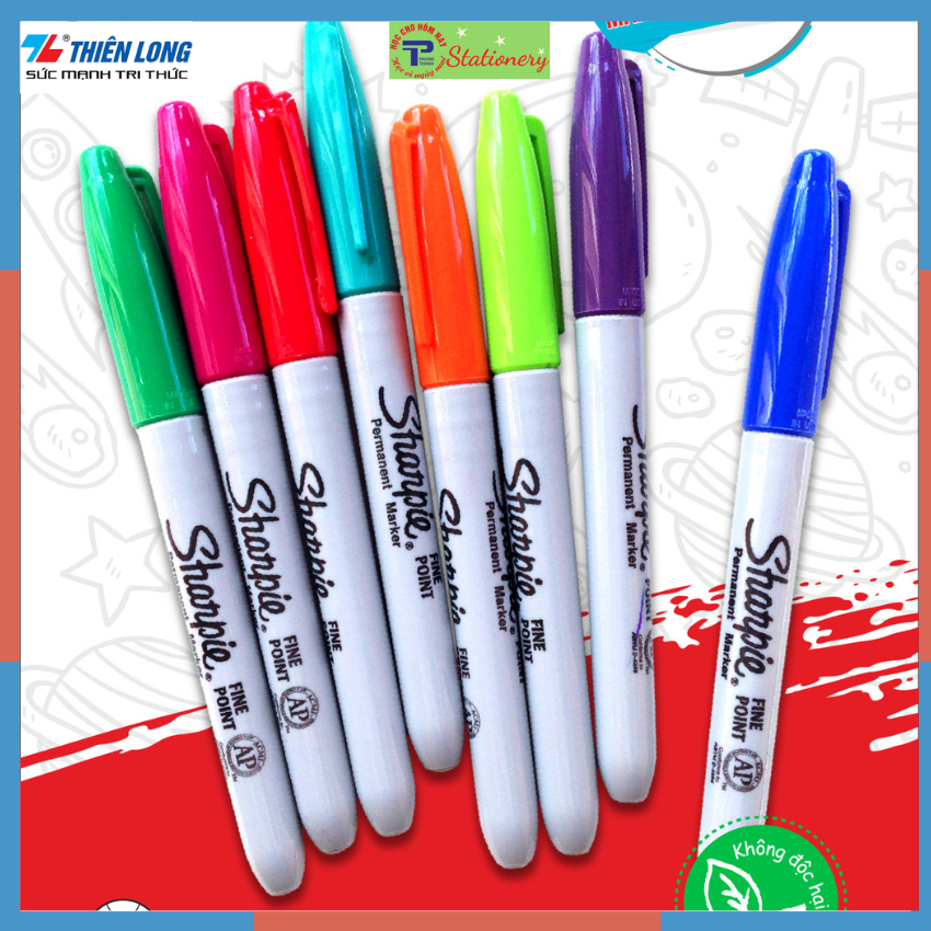 Bút Lông Dầu Sharpie Fine xuất xứ Mỹ đánh dấu trên nhiều bề mặt chất ...