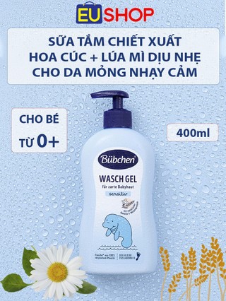 Sữa tắm gội cho bé Bubchen & Balea Đức 2in1 Lọ 230 & 400ml | Shopee Việt Nam