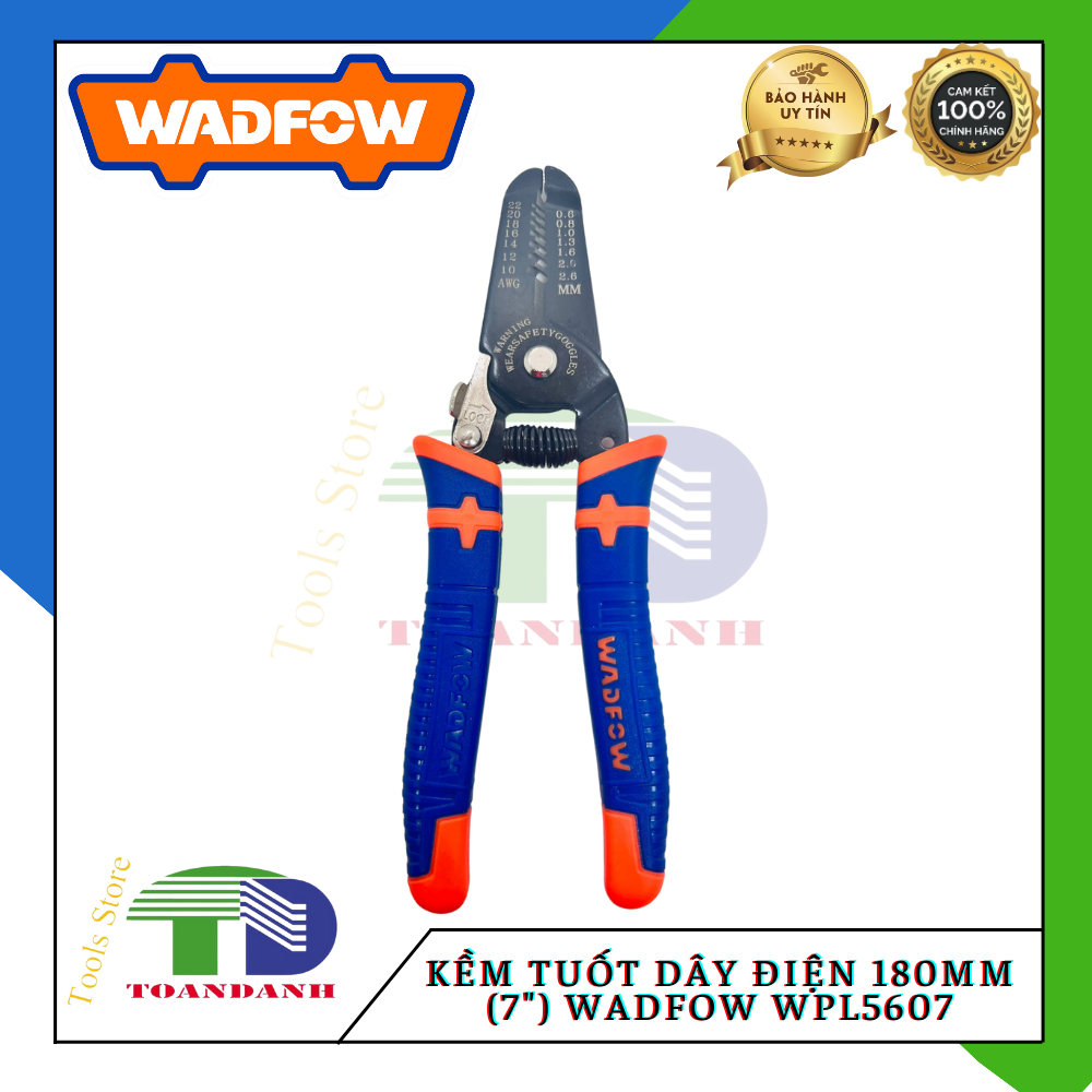 [CHÍNH HÃNG] Kềm tuốt dây điện 180mm (7") WADFOW WPL5607 | Shopee Việt Nam