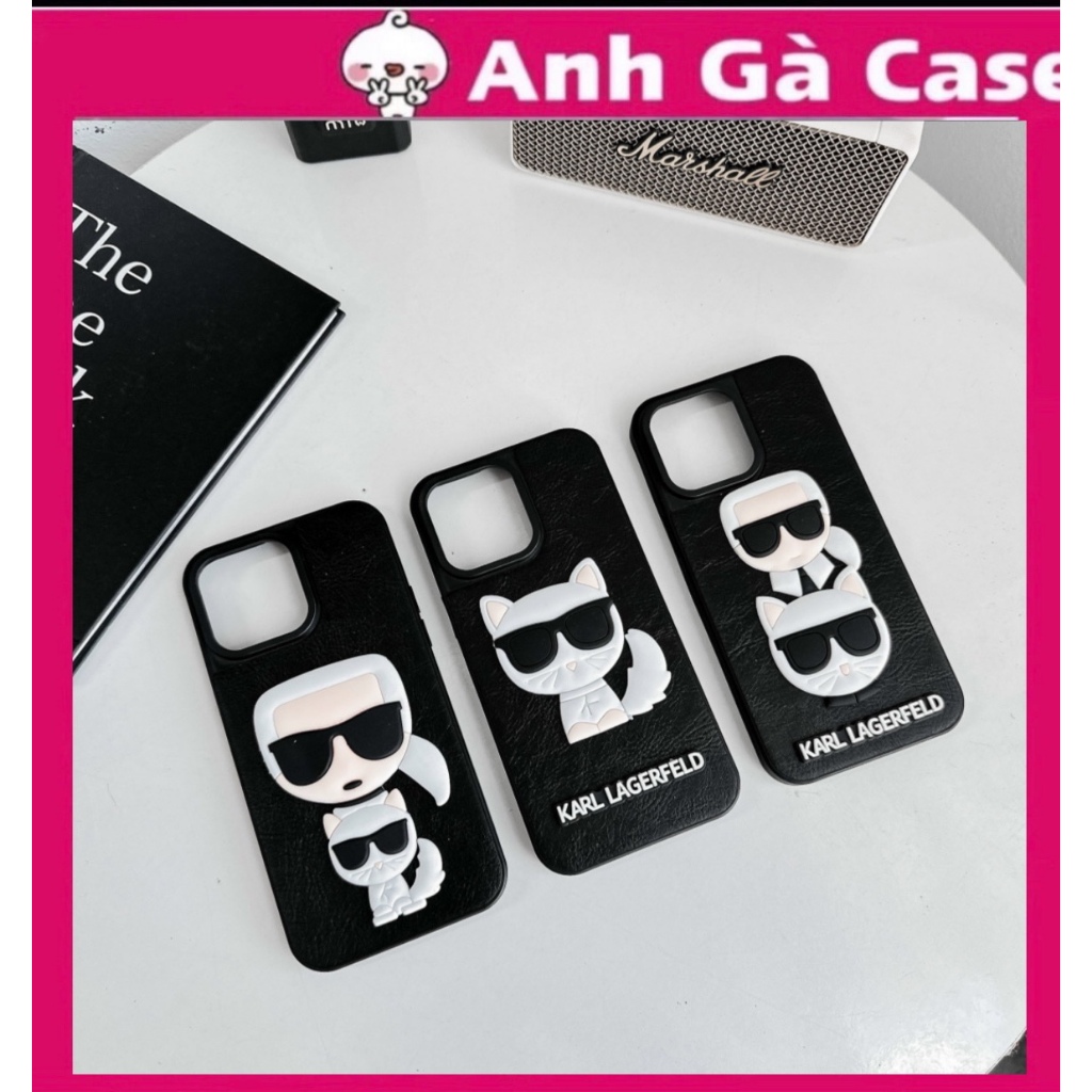 Ốp lưng iphone PHỦ DA KARL LAGERFELD SANG TRỌNG 7p/8p/x/xsmax/11/11prm ...