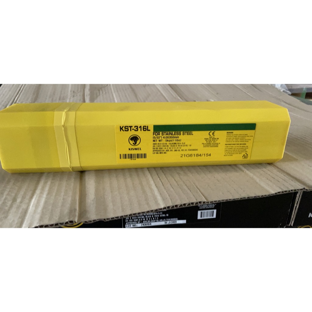 Que hàn inox 316 KST 316L Kiswel Hàn Quốc đóng gói 2kg/1 hộp các cỡ 2 ...