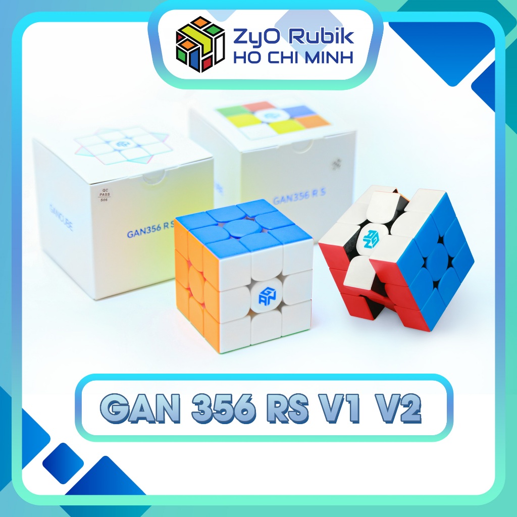 Rubik Gan 356 RS Stickerless GAN RS v1/v2 3x3 Cube - Rubic 3 Tầng Cao ...