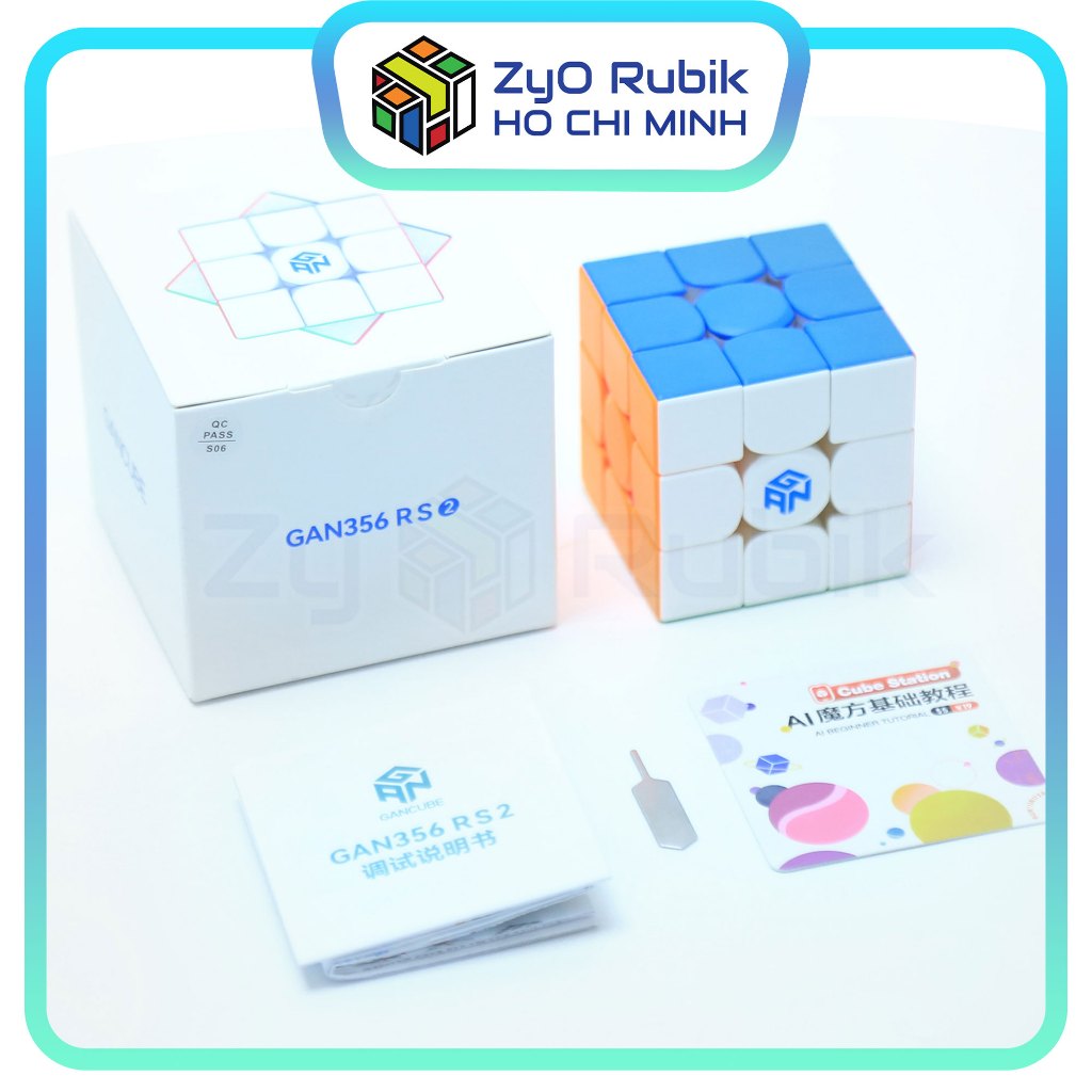 Rubik Gan 356 RS Stickerless GAN RS v1/v2 3x3 Cube - Rubic 3 Tầng Cao ...