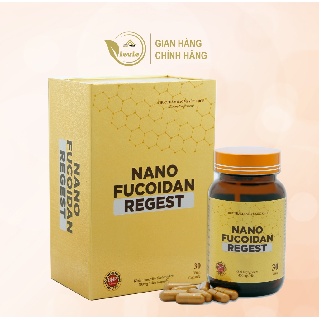 Viên uống NANO FUCOIDAN REGEST - Hỗ trợ hạn chế sự phát triển của u xơ ...