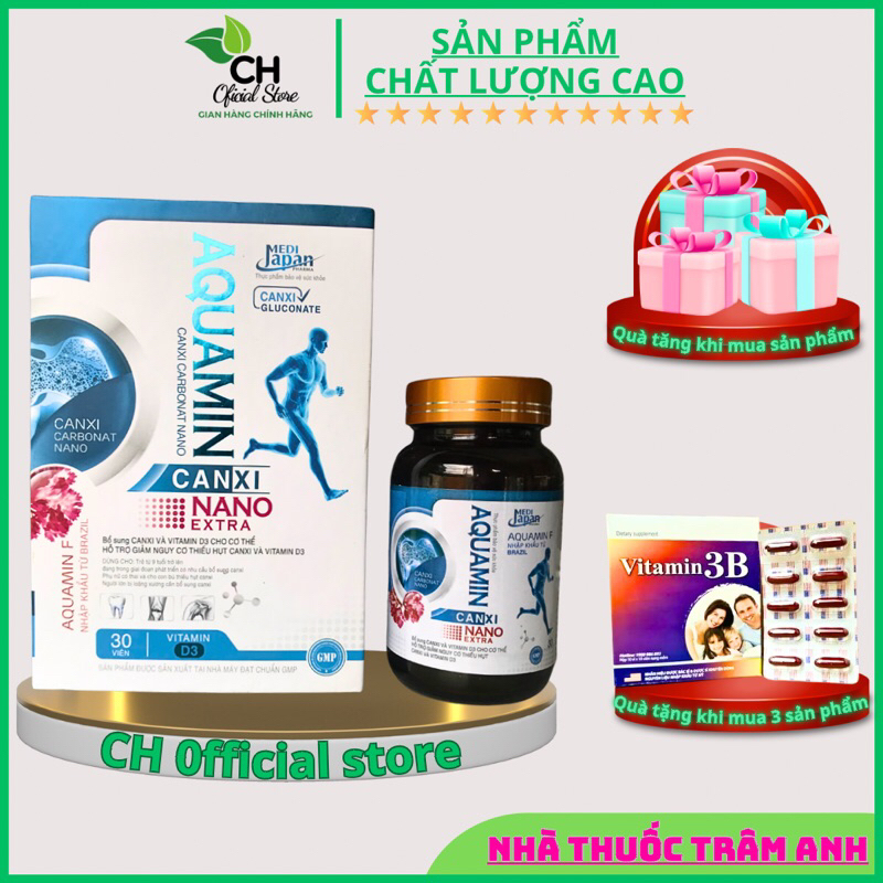 Viên uống canxi nano extra aquamin f,vitamin d3 ,k2 ,mk7 ,phát triển chiều cao, ngăn ngừa loang ...