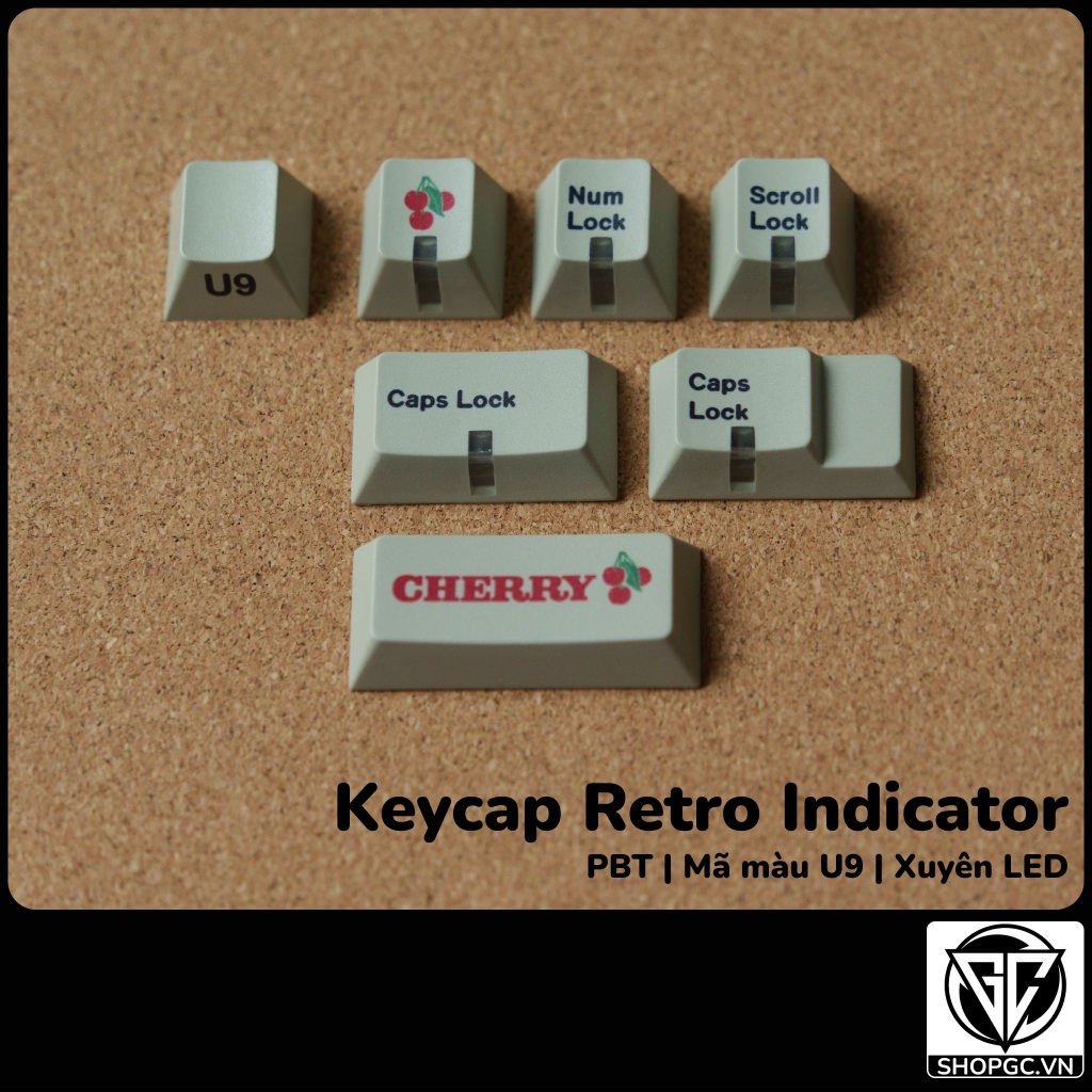 Keycap Retro Indicator | Keycap xuyên led nhựa PBT mã màu U9 | Shopee ...