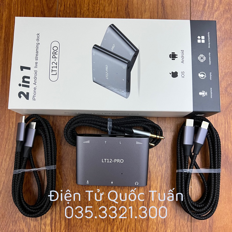 Box livestream STEREO mới nhất LT12 PRO bản nâng cấp 2023 , Dùng cho IP ...