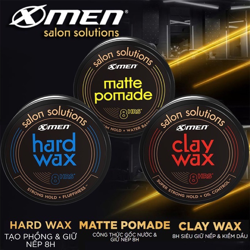 Sáp Vuốt Tóc Xmen Clay Wax/Hard Wax/Matte Pomade 65g & 70g | Shopee Việt Nam