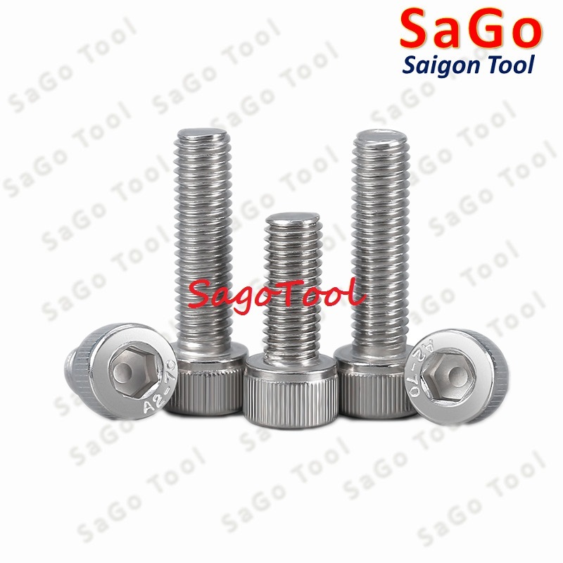 Bulong lục giác đầu trụ Inox 304 M2 M2.5, Ốc lục giác inox 304 đủ size ...