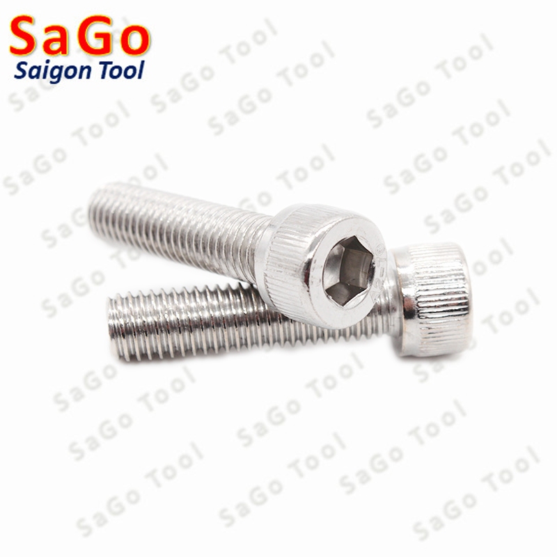 Bulong lục giác đầu trụ Inox 304 M2 M2.5, Ốc lục giác inox 304 đủ size ...