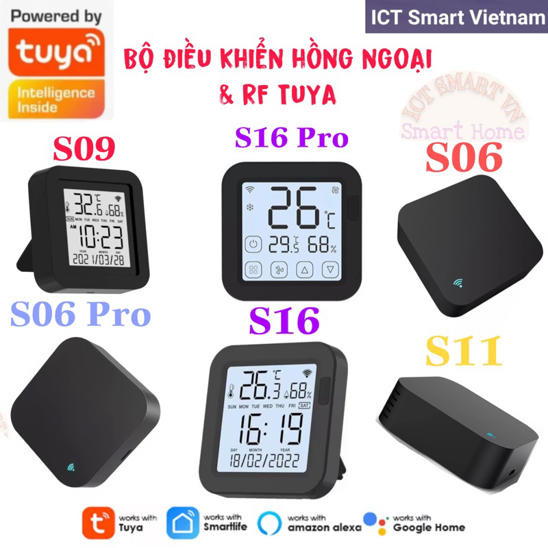 Bộ điều khiển hồng ngoại/RFTuya S06 PRO S08 S09 S11 S12 S16 S16 Pro tương thích Google Home ...