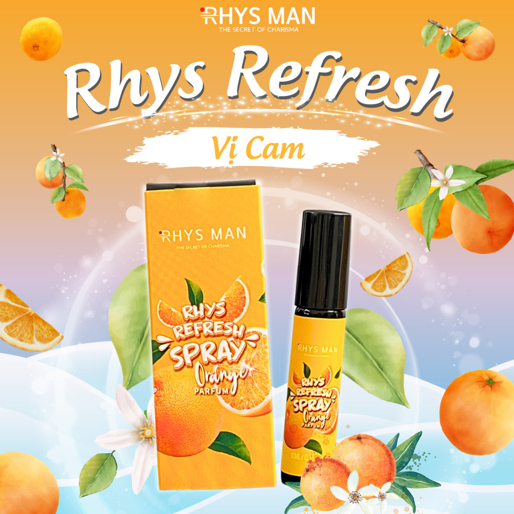 Xịt Thơm Miệng Rhys Refresh Spray Hương Trái Cây The Mát RHYS MAN 10ml ...