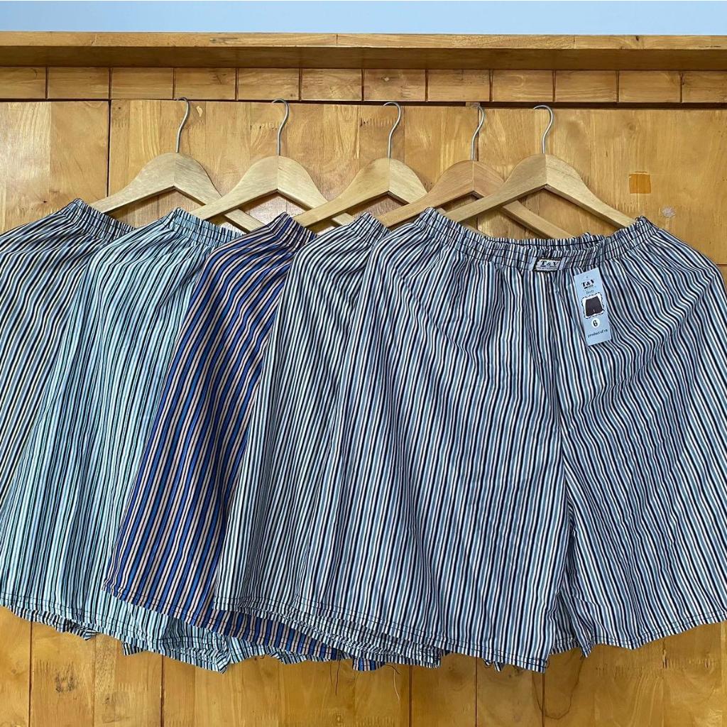 [HCM ] Quần Đùi Nam Kẻ Sọc Trắng Thun Co Giãn Có Túi Sau Mặc Ngủ,Mặc ...