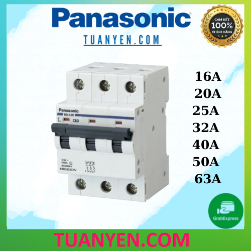 [Hỏa Tốc] CB Panasonic 3 Pha 16A,20A, 25A, 32A, 40A, 50A, 60A, 63A Cầu Dao MCB - Hàng Chính Hãng ...