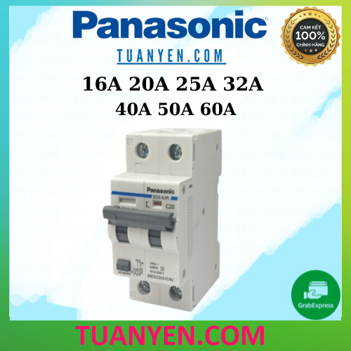 [Hỏa Tốc] CB Panasonic 2 Pha 16A,20A, 25A, 32A, 40A, 50A, 60A Cầu Dao MCB - Hàng Chính Hãng-BH ...