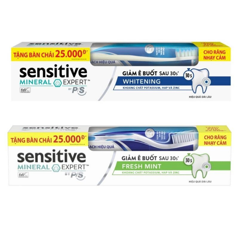 KEM ĐÁNH RĂNG P/S SENSITIVE EXPERT GIẢM Ê BUỐT 100Gr ( TẶNG BÀN CHẢI ...