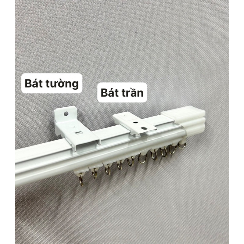 Thanh treo rèm nhôm, Thanh ray trượt, đầy đủ phụ kiện, thanh rèm cửa ...