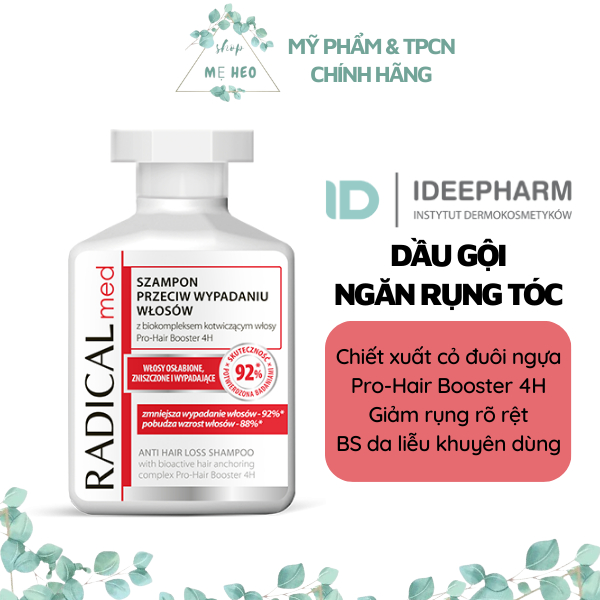 Dầu gội ngăn rụng tóc Radical Med Anti-Hair Loss Shampoo, giúp mọc tóc ...