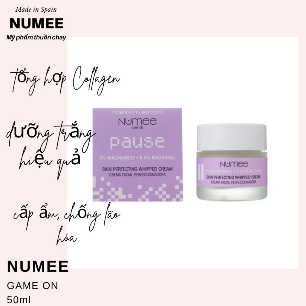 Kem dưỡng trắng Numee Game On chống nhăn da tinh chất Bakuchiol 50ML ...