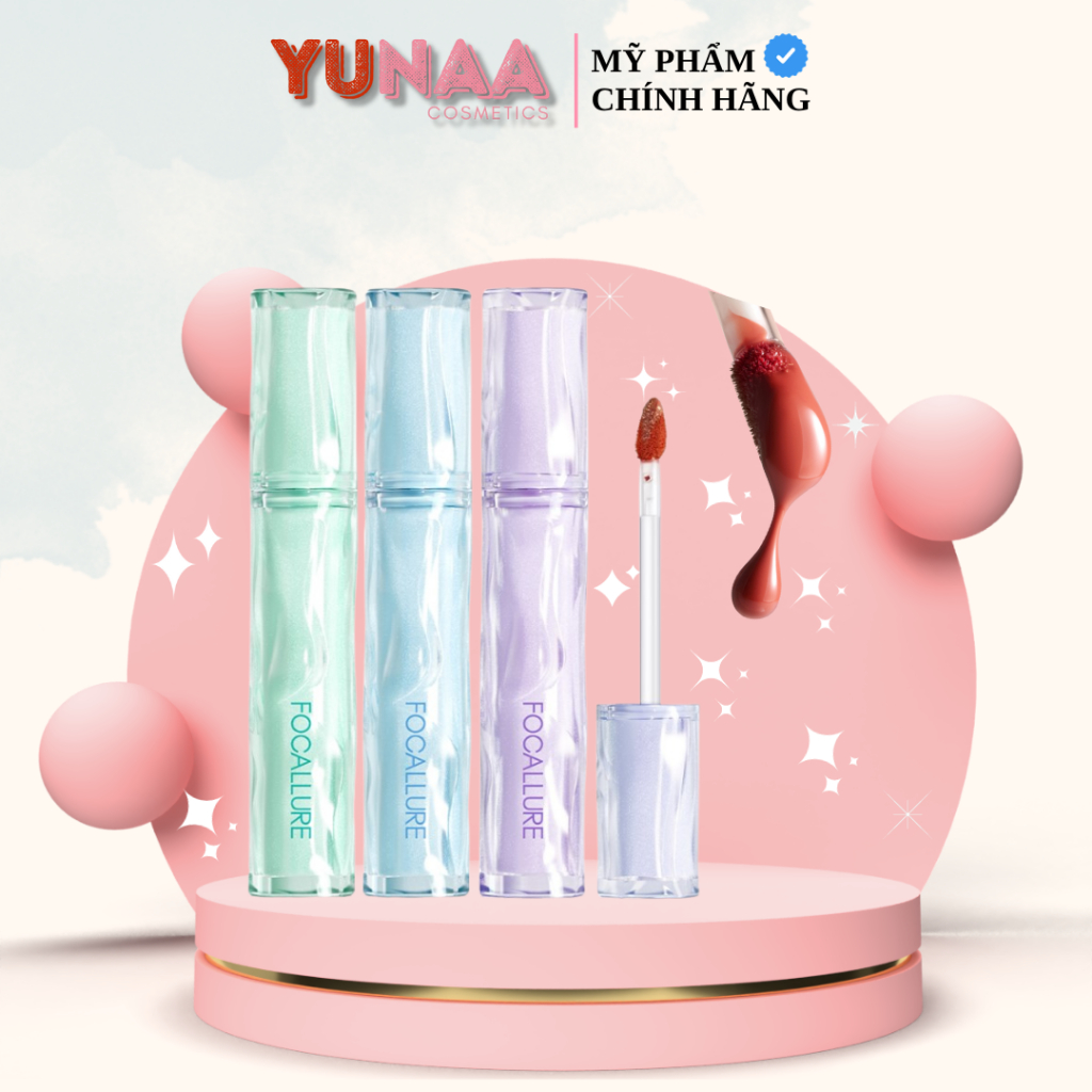 [Y153] [Căng Bóng] Son Tint FOCALLURE - Siêu Căng Bóng, Mọng Nước, Lâu Trôi - Chống Nước, Chống ...