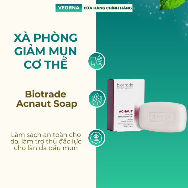 Xà Phòng Giảm Mụn Cơ Thể Biotrade Acnaut Soap - 100g | Shopee Việt Nam