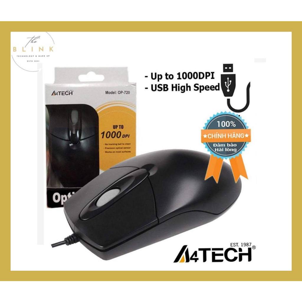 Chuột Máy Tính Siêu Trâu A4TECH 720- 1000Dpi- Chuyên Dân Văn Phòng ...