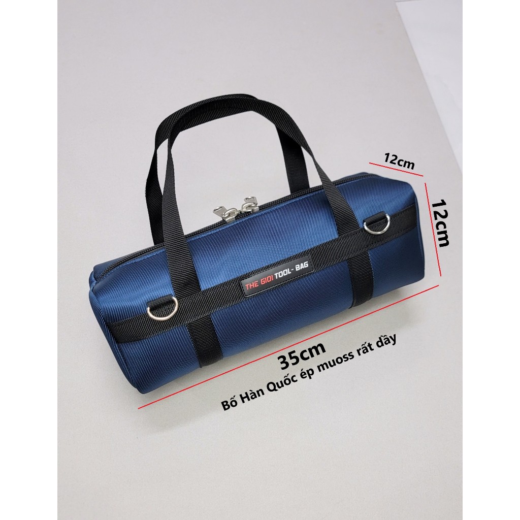 Túi Đồ Nghề Mini May Bố Hàn Quốc Ép Muoss Chịu Tải- Dây kéo số 12- Đầu ...