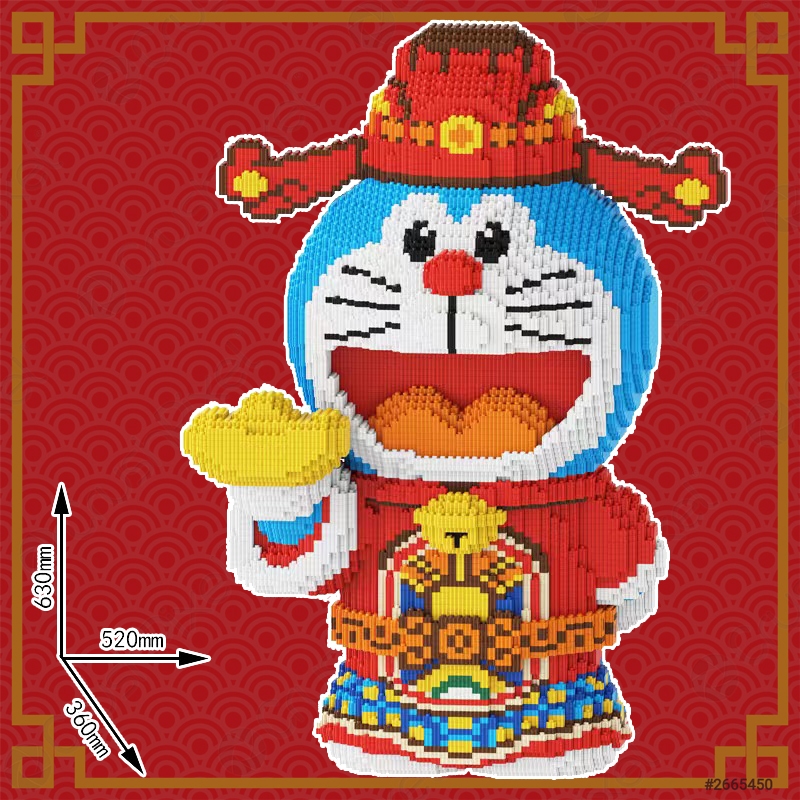 LEG O Siêu to 91cm Đồ Chơi Lắp Ráp Mô Hình Doraemon Doremon Thần tài ...