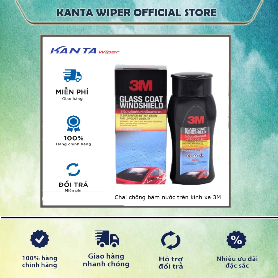 [CHÍNH HÃNG] - Chai chống bám nước trên kính xe 3M Glass Coat ...