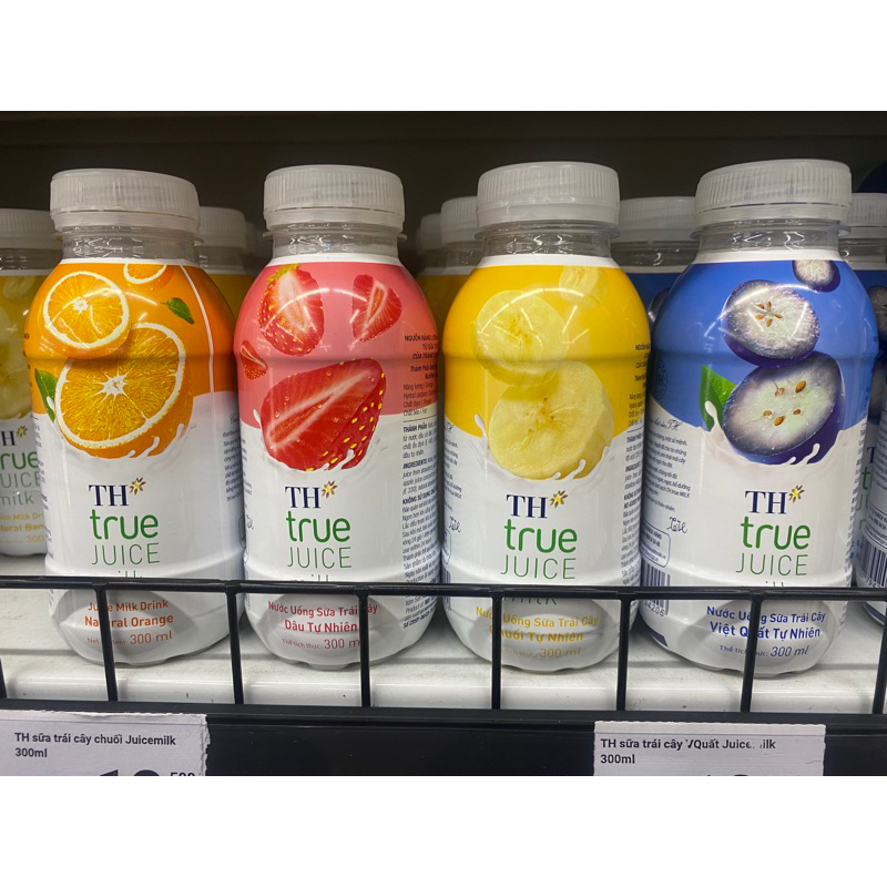 Nước sữa trái cây Th true Juice chai 300ml | Shopee Việt Nam