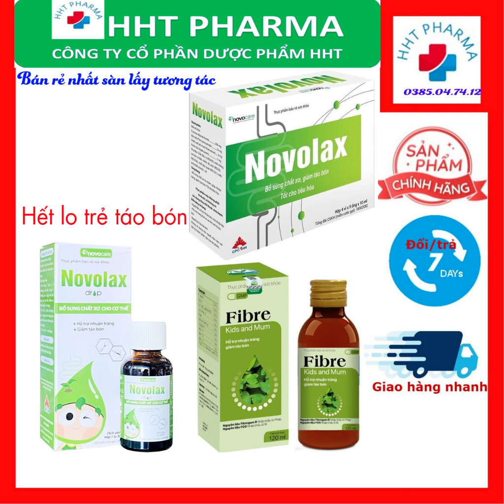Novocare Novolax Drops - Fibre Kids and Mum bổ sung chất xơ hòa tan ...