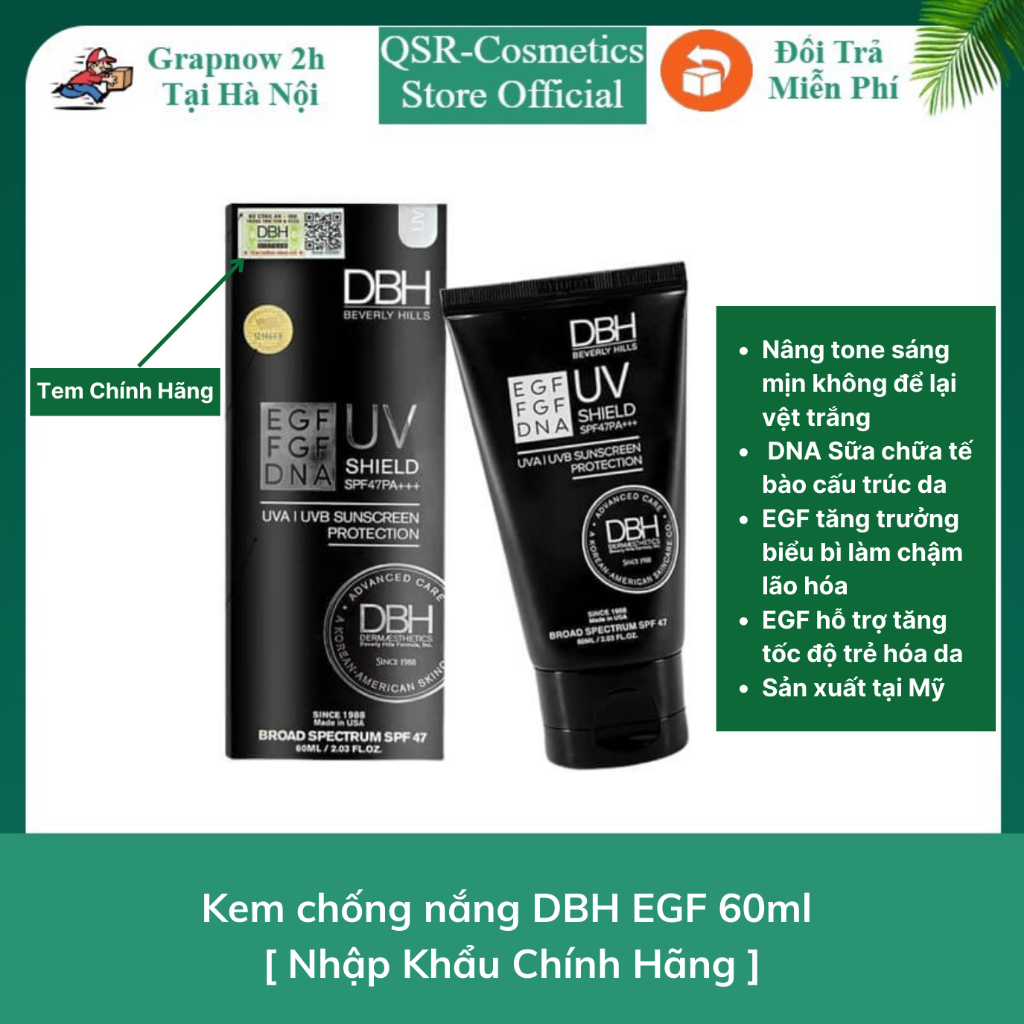 Kem chống nắng DBH EGF 60ml ( Bản Mỹ ) | Shopee Việt Nam