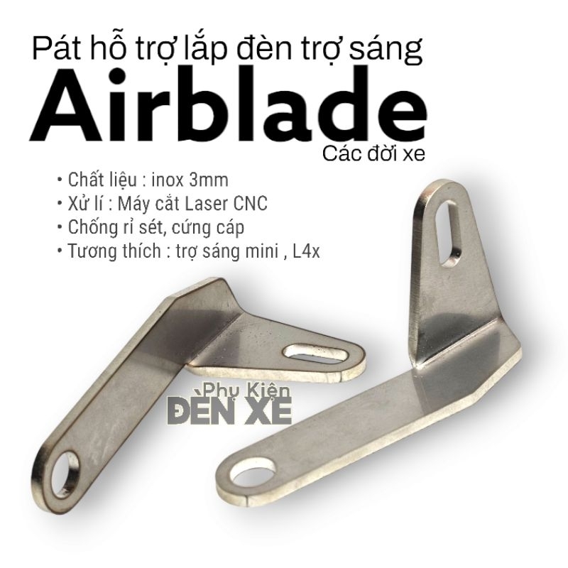 Pát ( pad ) gắn đèn trợ sáng cho Airblade bằng thép 3li ( Mới nhất 2023 ...