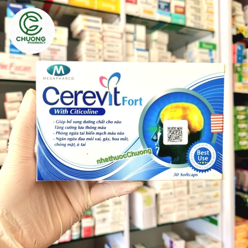 Cerevit fort hộp 30 viên bổ sung dưỡng chất cho não | Shopee Việt Nam